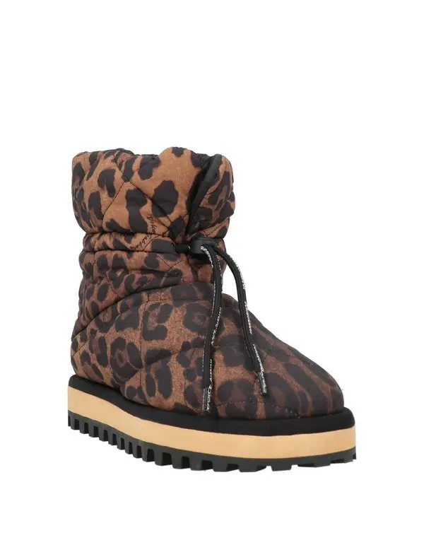 Dolce & Gabbana Dolce Gabbana Leopard Print Ankle Boots