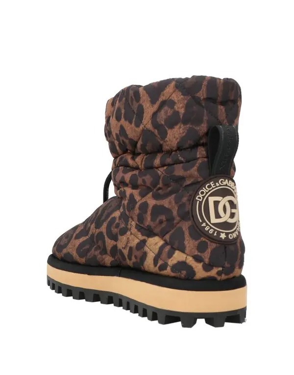 Dolce & Gabbana Dolce Gabbana Leopard Print Ankle Boots