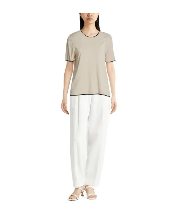 Max Mara Minimalist Solid-color Wool Top