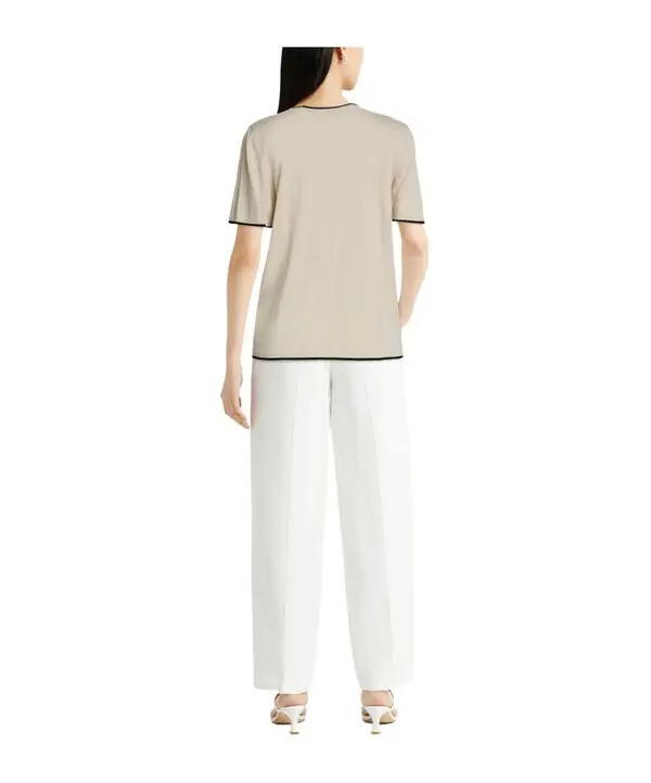 Max Mara Minimalist Solid-color Wool Top