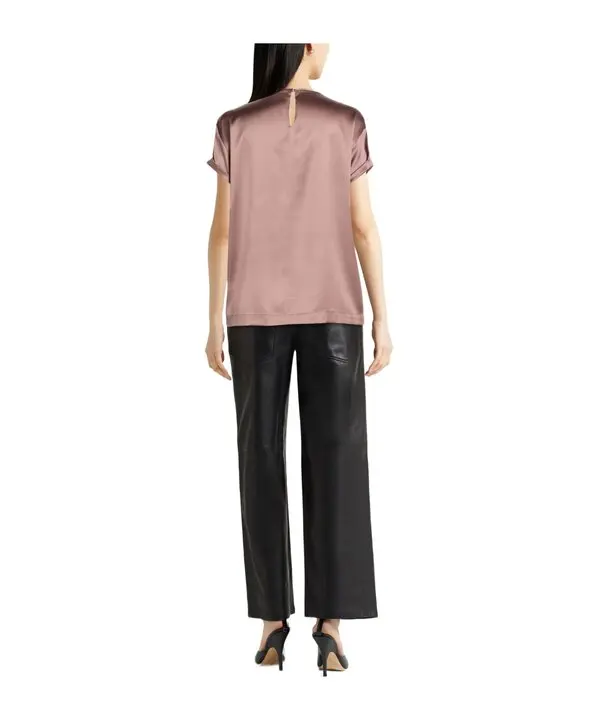 Brunello Cucinelli Satin Stretch Top