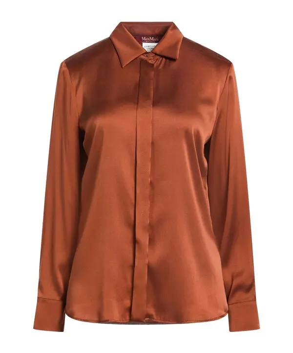 Max Mara Satin Shirt - Brown