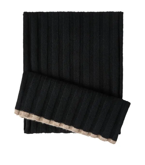 Brunello Cucinelli Cashmere Scarf - Black