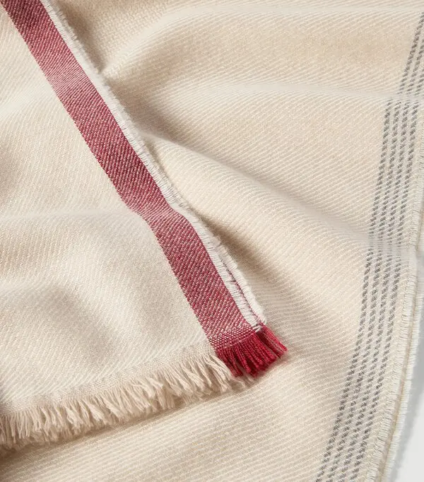 Brunello Cucinelli Cashmere Stripe Scarf