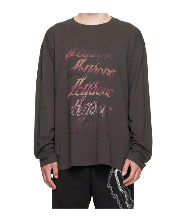 We11Done Gradient Logo Long-sleeve T-shirt