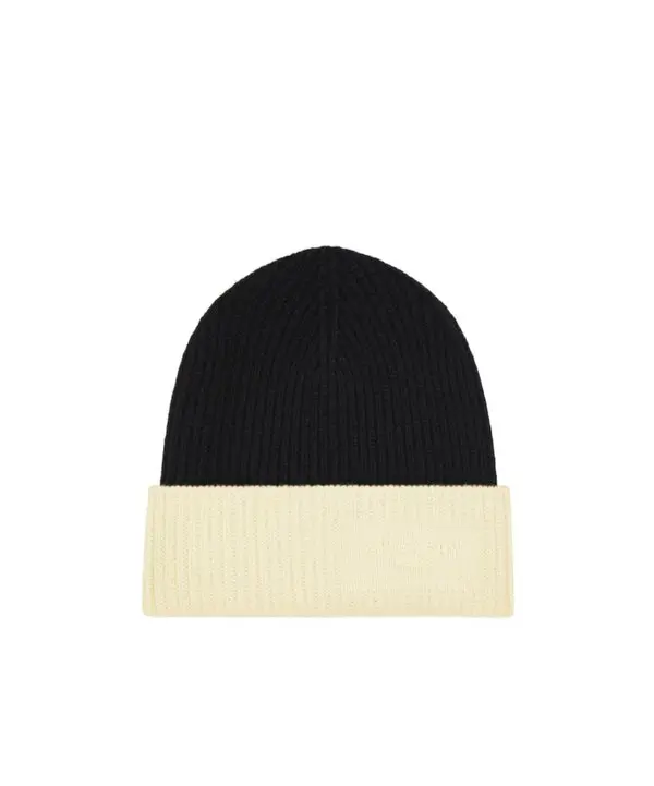 Givenchy Two-toned Wool And Cashmere Beanie - Black/ivory