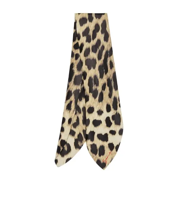 Givenchy Scarf In Leather With Leopard Print