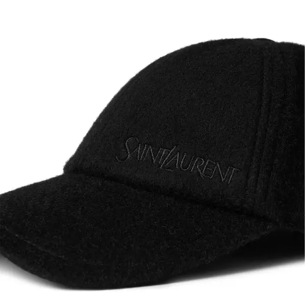 Saint Laurent Logo Embroidered Baseball Cap