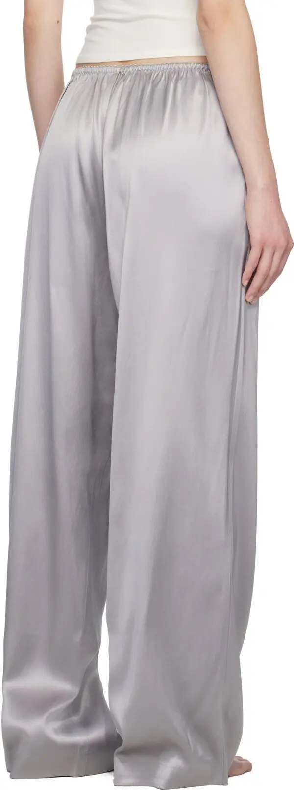 SKIMS Wide-leg Casual Pants - Gray