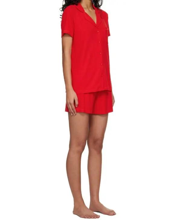 SKIMS Elastic Ribbed Knitted Pajama Set
