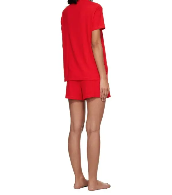 SKIMS Elastic Ribbed Knitted Pajama Set