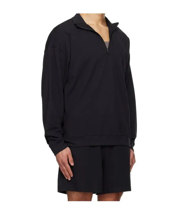 SKIMS Half-zip Sweatshirt - Black