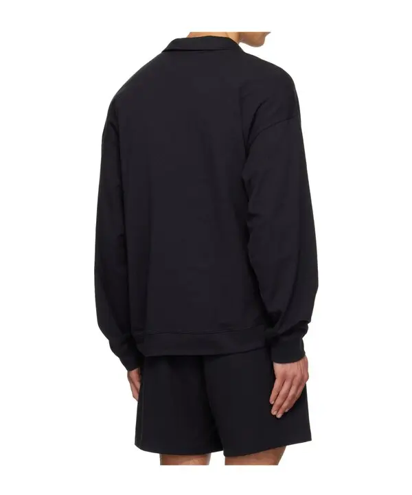 SKIMS Half-zip Sweatshirt - Black