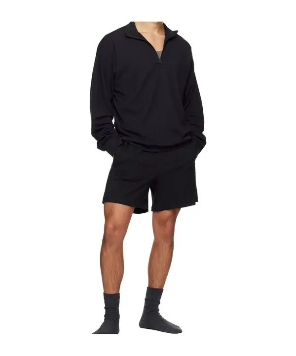 SKIMS Half-zip Sweatshirt - Black
