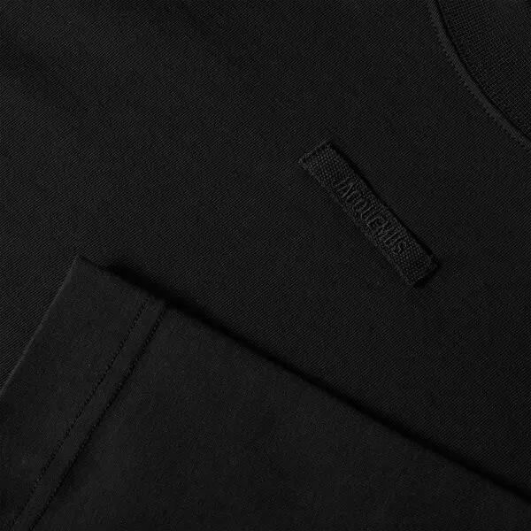 Jacquemus Long Sleeve Plain Shirt - Black
