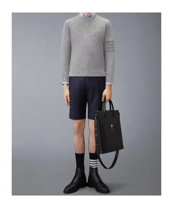 Thom Browne 4-bar Ottoman Milano-stitch Jumper