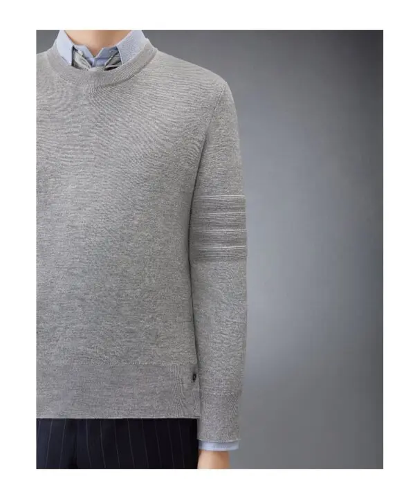 Thom Browne 4-bar Ottoman Milano-stitch Jumper
