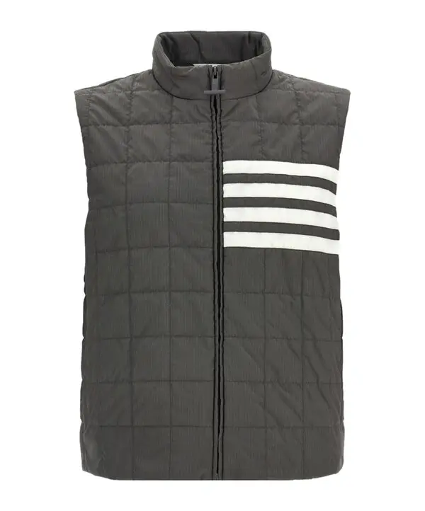 Thom Browne 4-bar Ripstop Vest - Grey