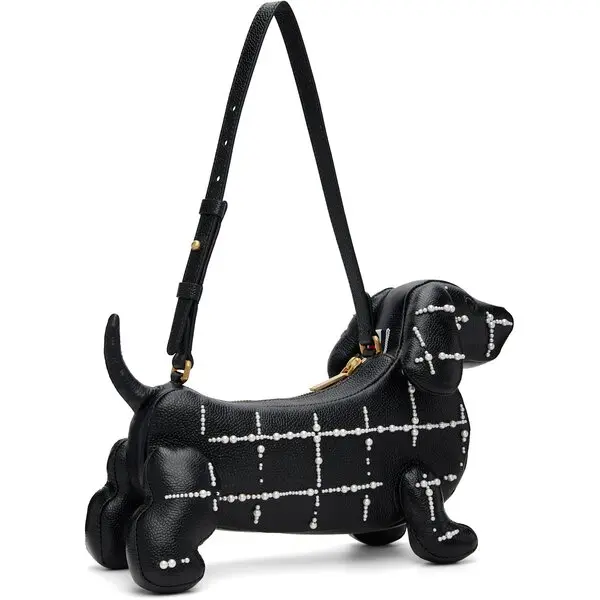 Thom Browne Baby Hector Leather Shoulder Bag