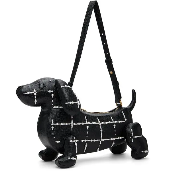 Thom Browne Baby Hector Leather Shoulder Bag