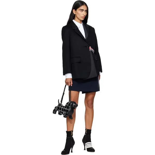 Thom Browne Baby Hector Leather Shoulder Bag