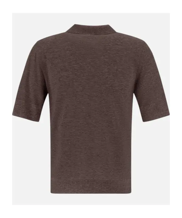 Herno Short-sleeved Knitted Polo Shirt