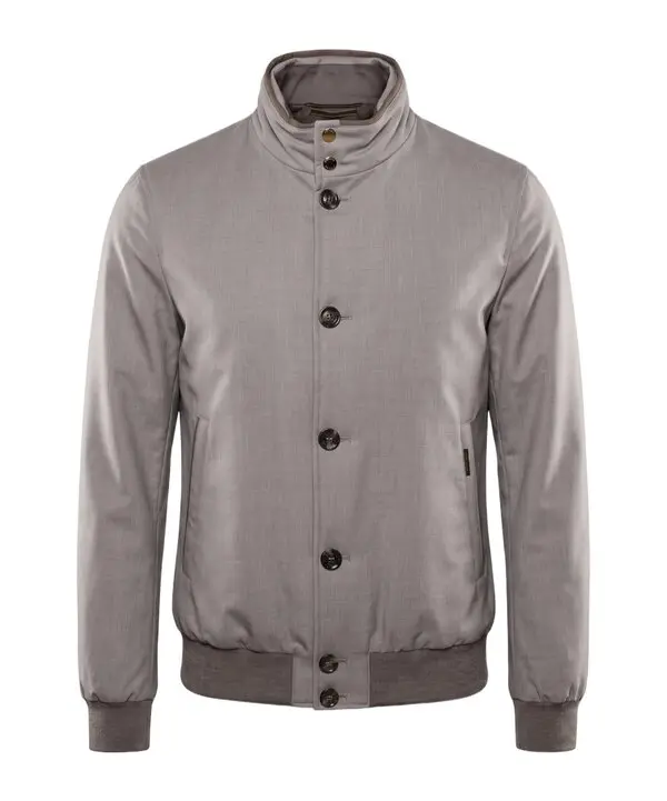 MOORER Long-sleeve Casual Bomber Jacket