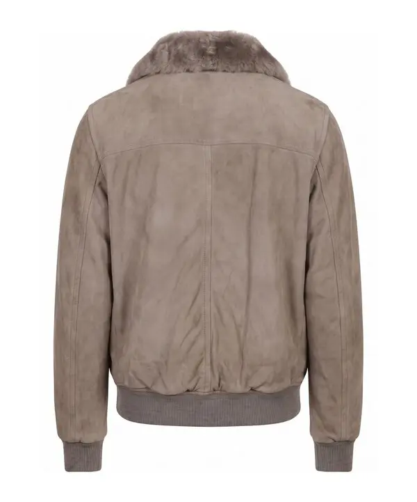 MOORER Long-sleeve Leather Jacket
