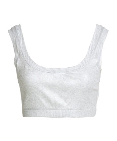 Brunello Cucinelli Metallic Sleeveless Crop Top