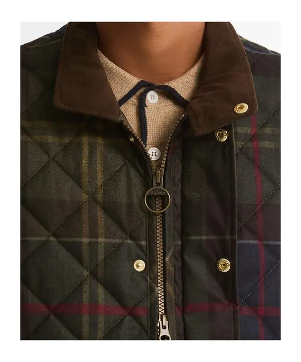 Barbour Tartan Check Quilted Gilet