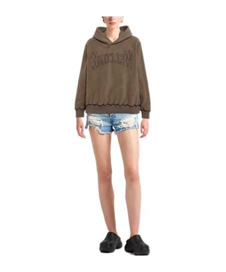 MAISON MARGIELA Solid-color Suede Sweatshirt