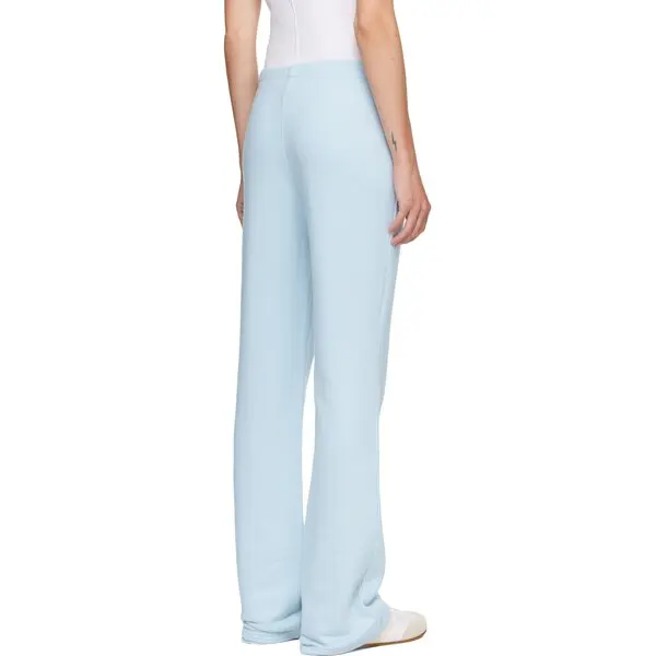 SKIMS French-style Terry Cloth Straight-leg Casual Pants - Blue