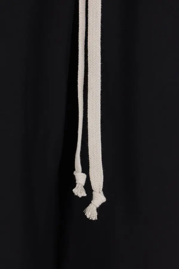 Rick Owens Drawstring Wide-leg Panelled Trousers - Black
