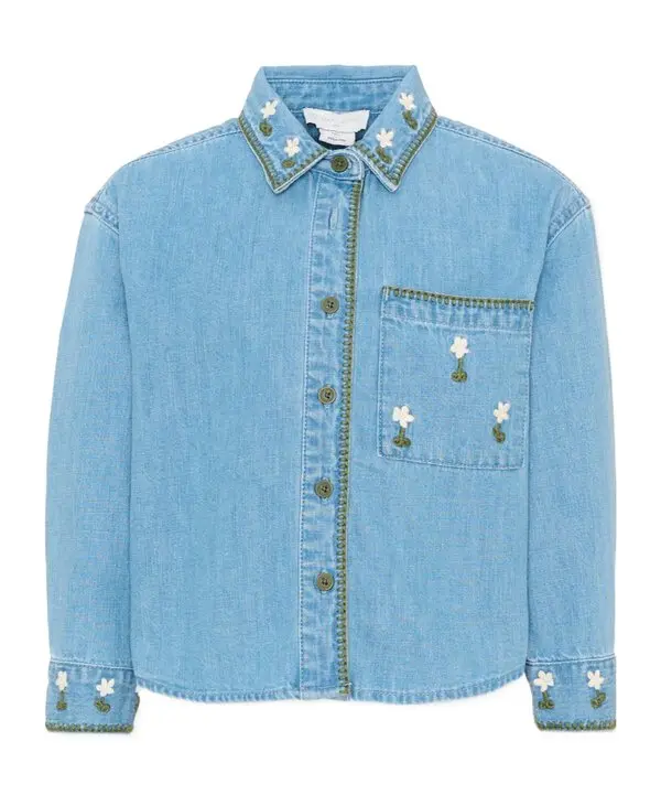 Stella McCartney Denim Shirt With Embroidery