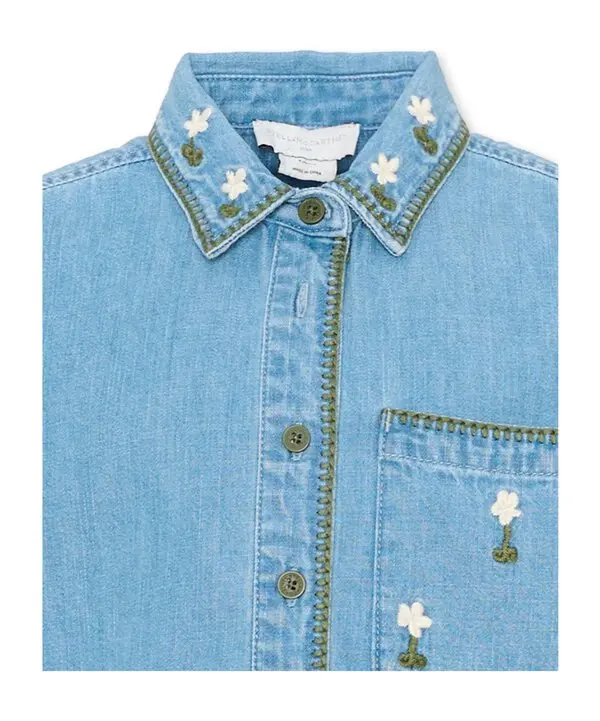 Stella McCartney Denim Shirt With Embroidery