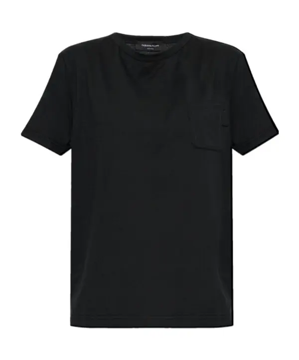 Fabiana Filippi Embroidered Pocket Crewneck T-shirt