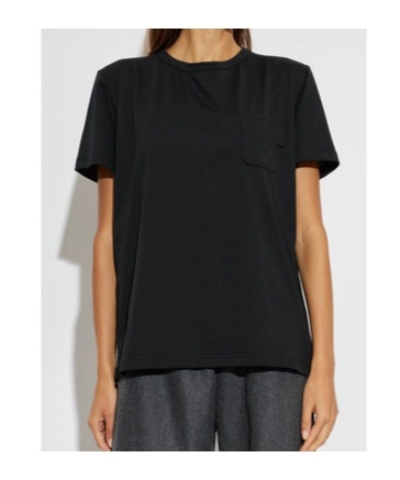 Fabiana Filippi Embroidered Pocket Crewneck T-shirt