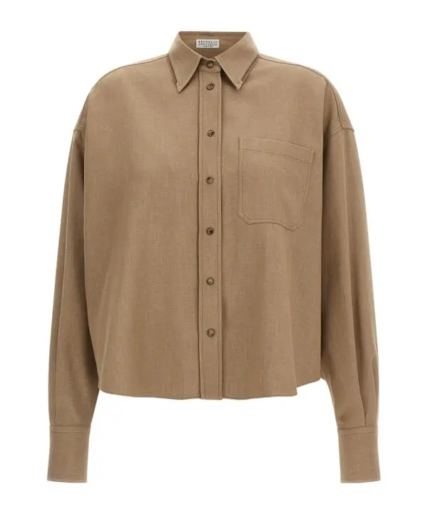 Brunello Cucinelli Button Up Long-sleeved Shirt