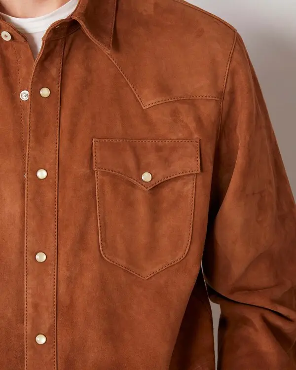 Officine Générale Marshell Suede Western Jacket