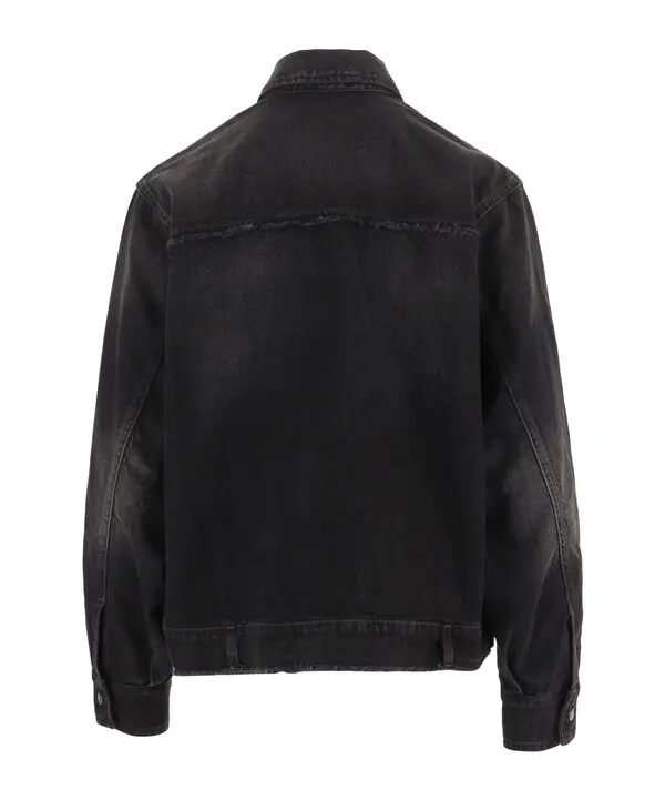 HAIKURE Cropped Denim Shirt