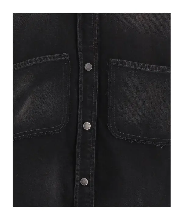 HAIKURE Cropped Denim Shirt