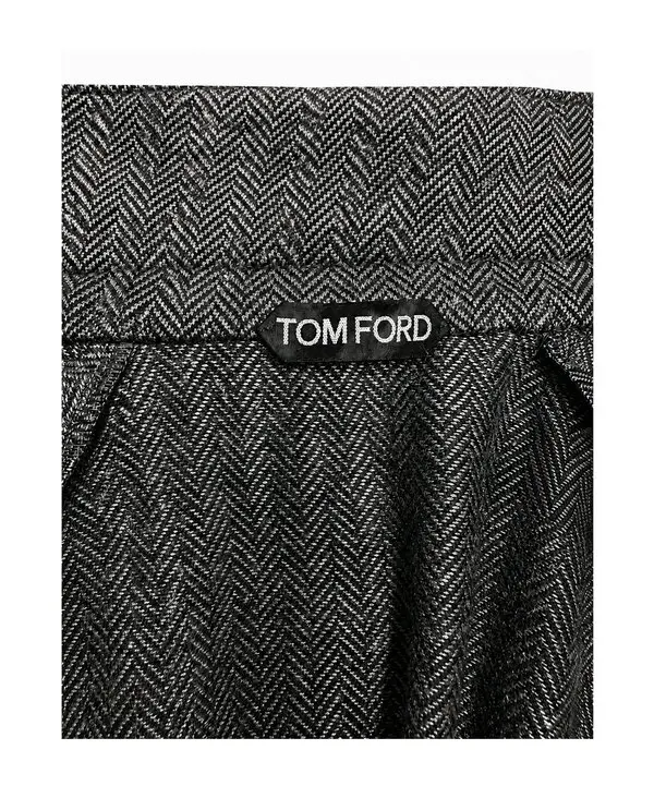 TOM FORD Herringbone Pattern Zip-up Jacket