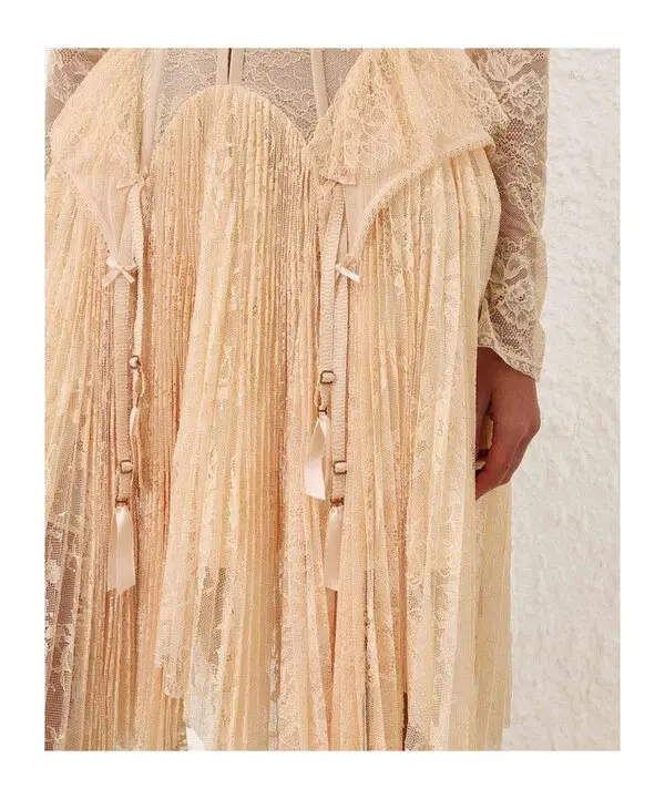 Zimmermann Valiant Lingerie Mini Dress - Cream