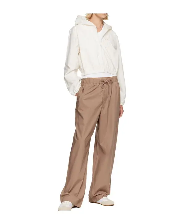 SKIMS Elastic Cotton Poplin Casual Pants - Brown