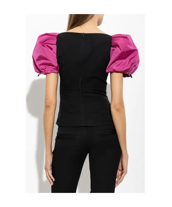 Dsquared2 Snow-tech Puff-sleeve Top