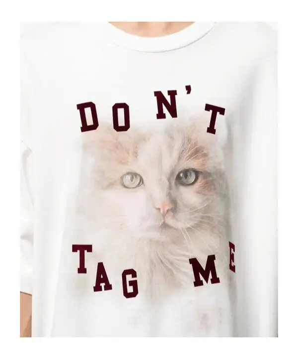Mihara Yasuhiro Cat-printed T-shirt