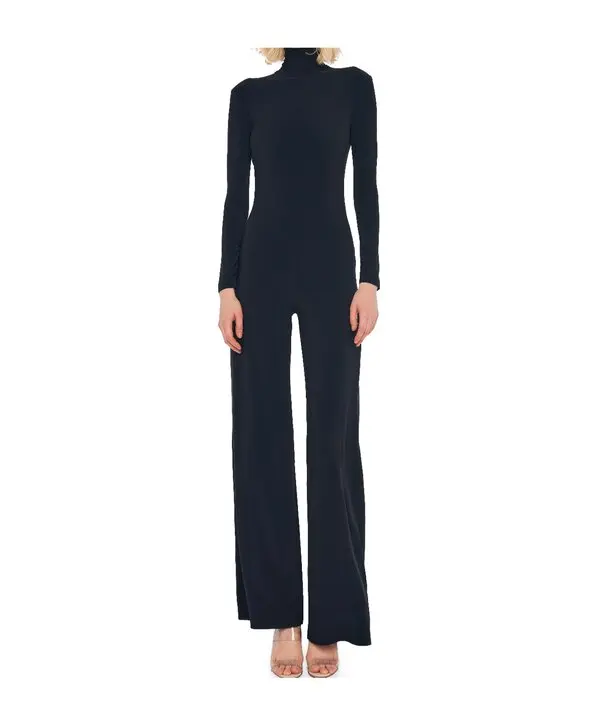 Norma Kamali Crepe Wide-leg Jumpsuit - Black
