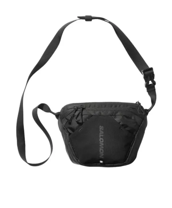 SALOMON Zippered Crossbody Bag - Black