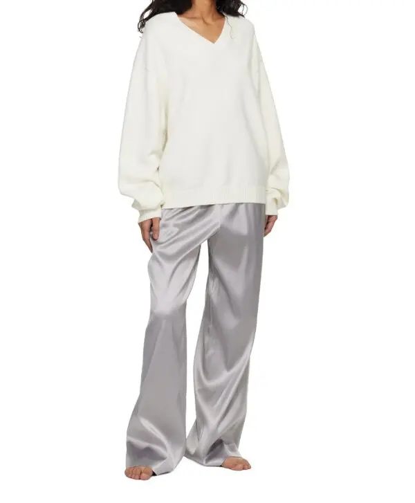 SKIMS Knitted Pullover V-neck Sweater