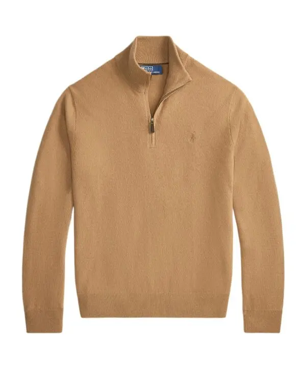 Polo Ralph Lauren Half-zip Long-sleeve Sweater - Nude
